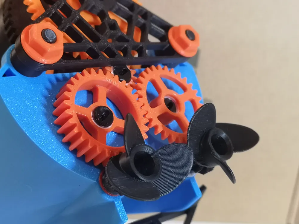 Spring Boat - 100% 3D - Wind-Up Mechanism by AD-Concept MakerWorld: Download Free 3D Models