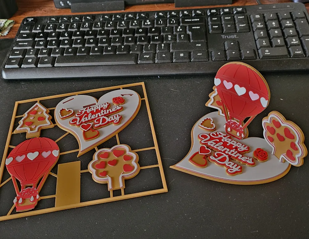 kit card valentine's day - Free 3D Print Model - MakerWorld