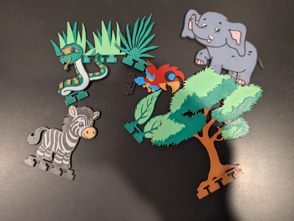 Safari Stand-ins for Modular Door Corner -Pack 2 by evets17 - MakerWorld