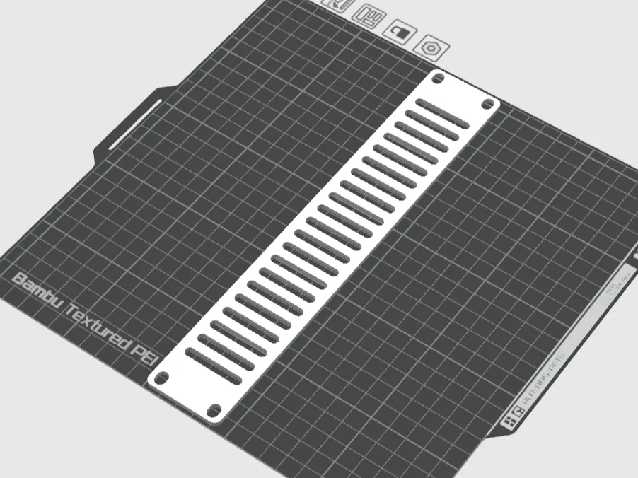 MiniRax - 1U Vented Blank - Free 3D Print Model - MakerWorld