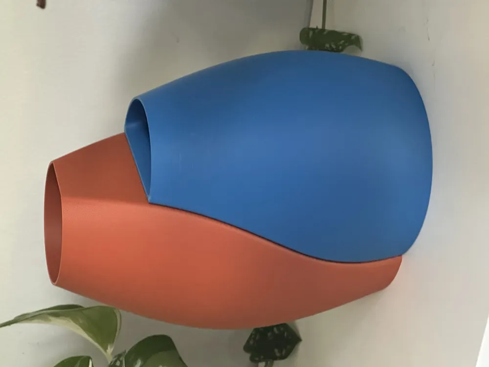 Dual Vase Set. Sweeping Interlocking Vases - Free 3D Print Model ...