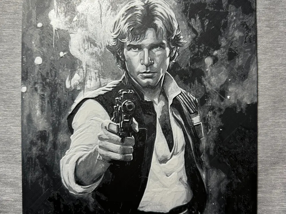 Han Solo Hueforge by Hey Ben MakerWorld: Download Free 3D Models