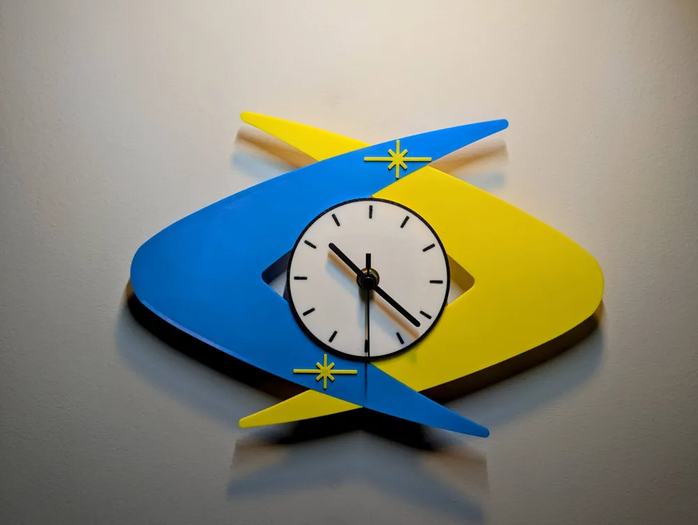 Retro Clock by Wile E. 3D MakerWorld: Download Free 3D Models
