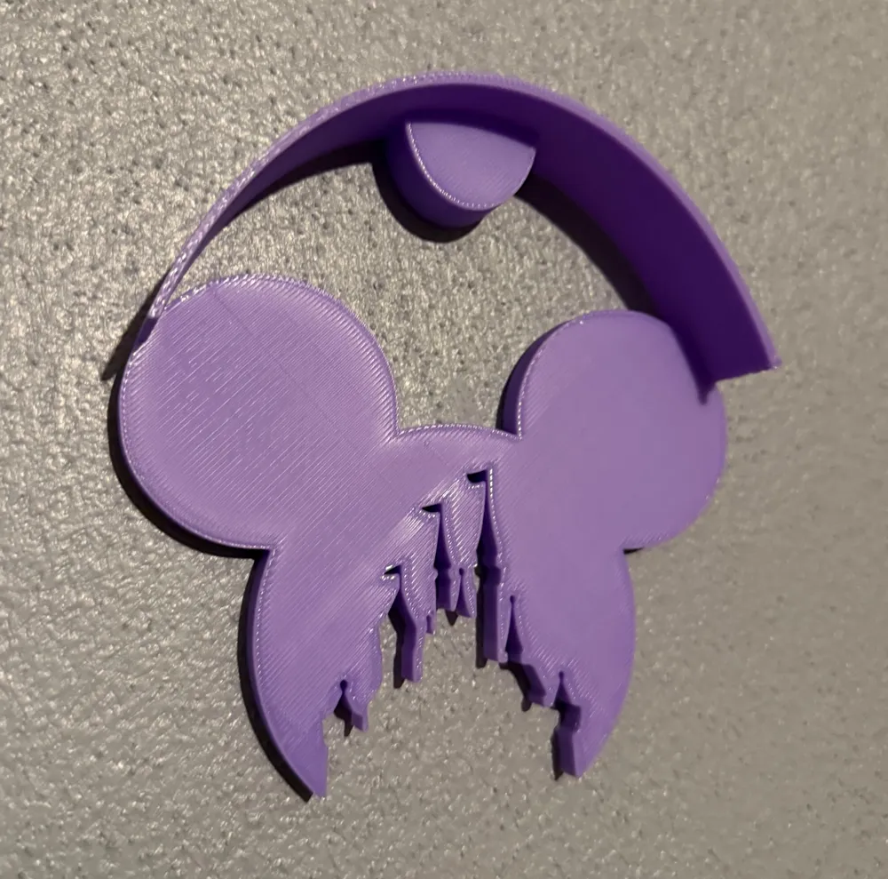 Disney Ear Holder (Wall Mount) - Free 3D Print Model - MakerWorld
