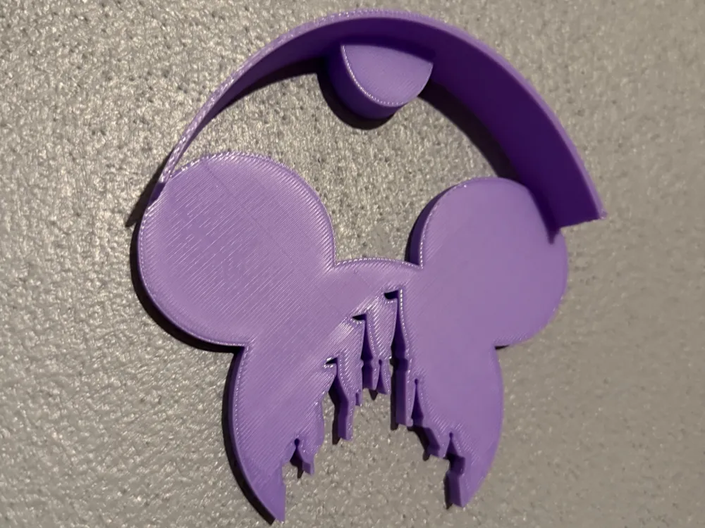 Disney Ear Holder (Wall Mount) - Free 3D Print Model - MakerWorld