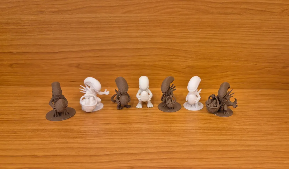 Five Easter Xenomorph Aliens by JLA1mini MakerWorld: Download Free 3D ...
