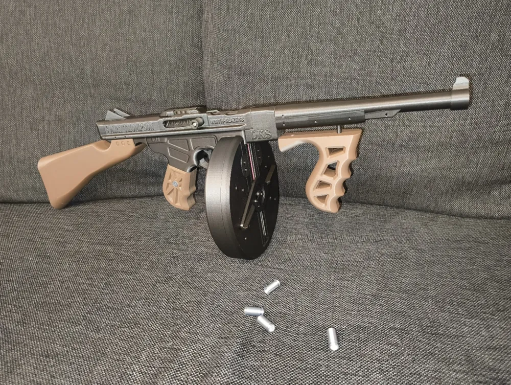 Thompson Tommy Gun with Blowback/Shell Ejection by Domi_DKS MakerWorld ...