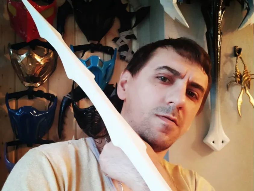 Baraka's bone blade from Mortal Kombat 11 by ShQ@r.Ok MakerWorld ...