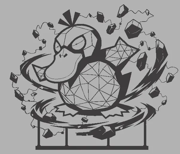 Low Poly Geometric Psyduck V5 The Crystal Wanderer by 3DPrintWolf ...