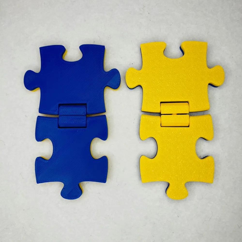 Puzzle Piece Slider + Flip Fidget (Print in Place) - Free 3D Print ...