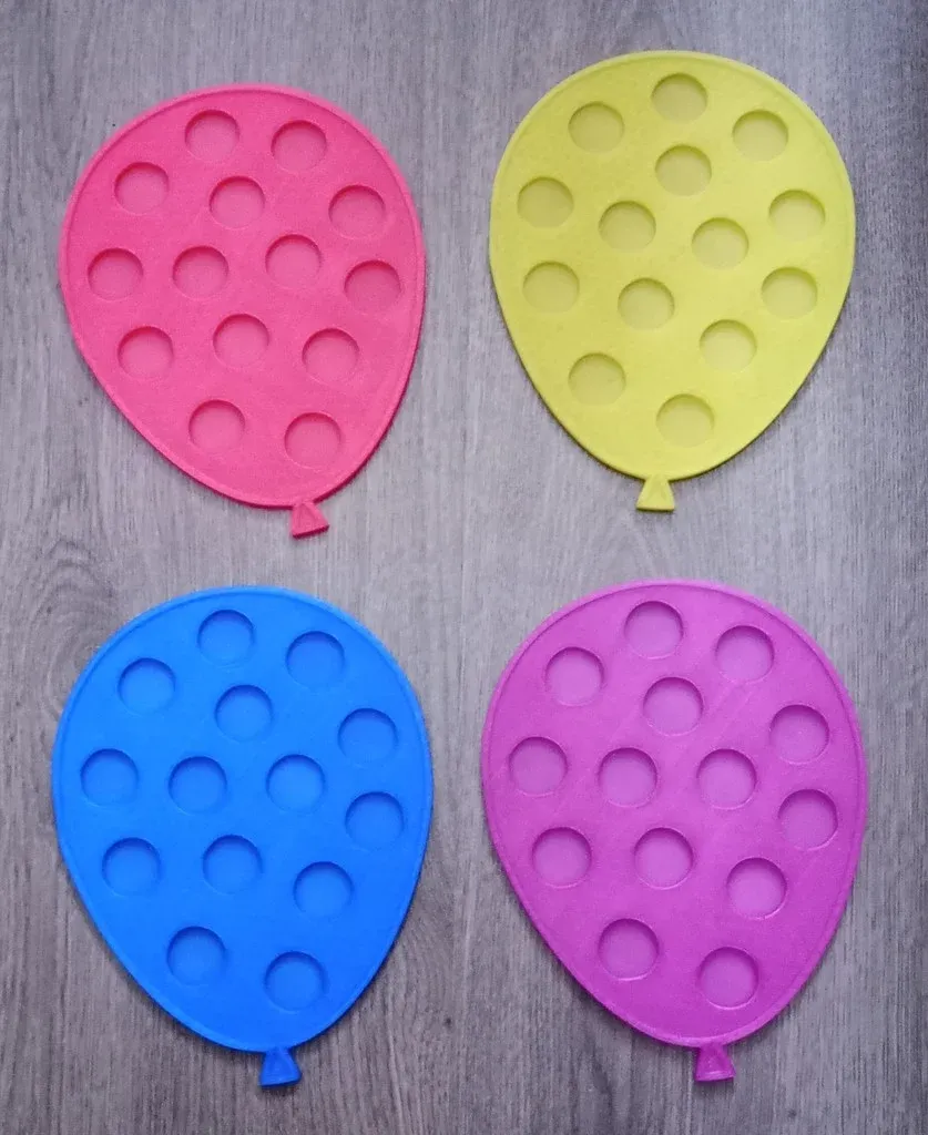Balloons for magnetic chips by Juf Joni - MakerWorld