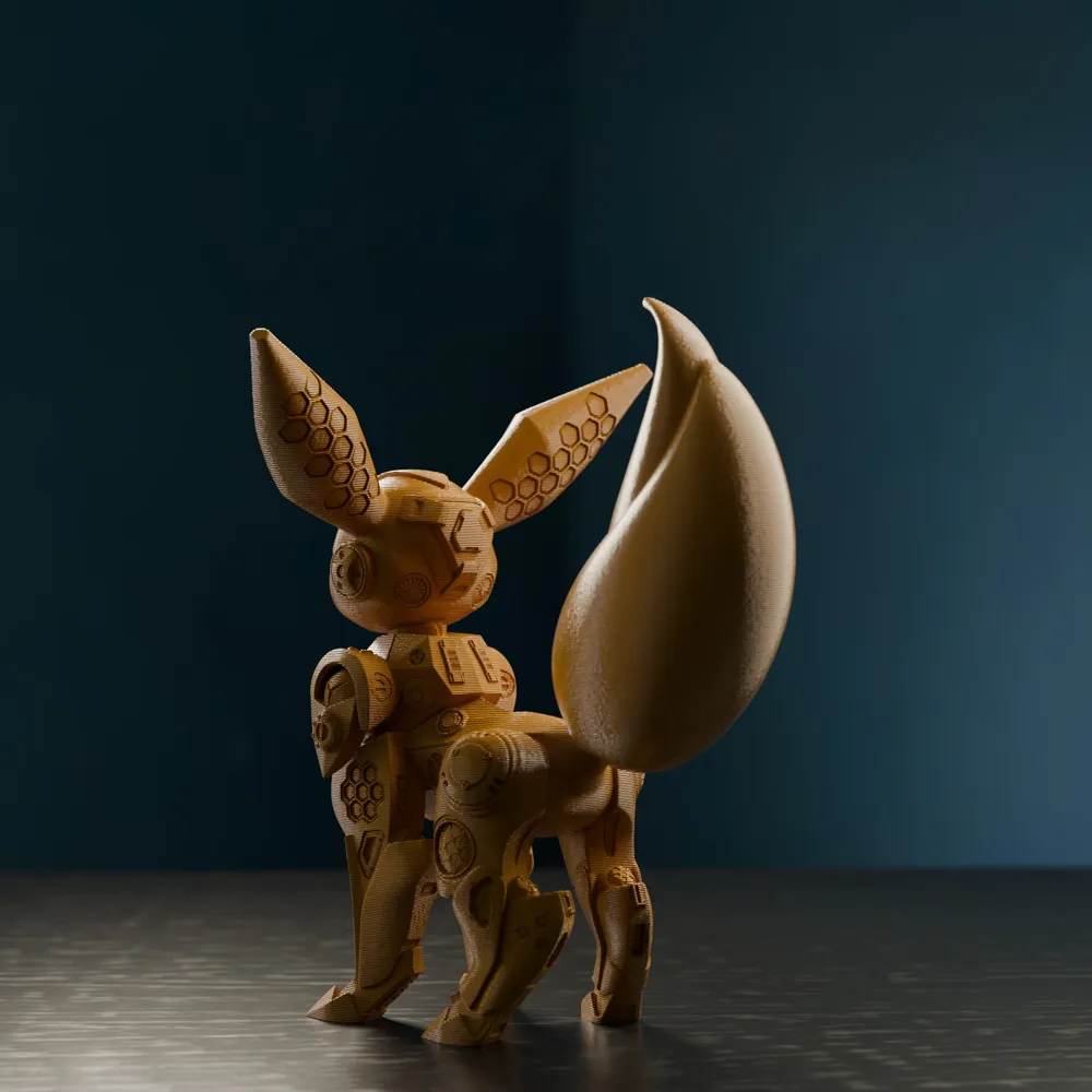 Mecha Eevee Pokemon by TheLightning MakerWorld: Download Free 3D Models