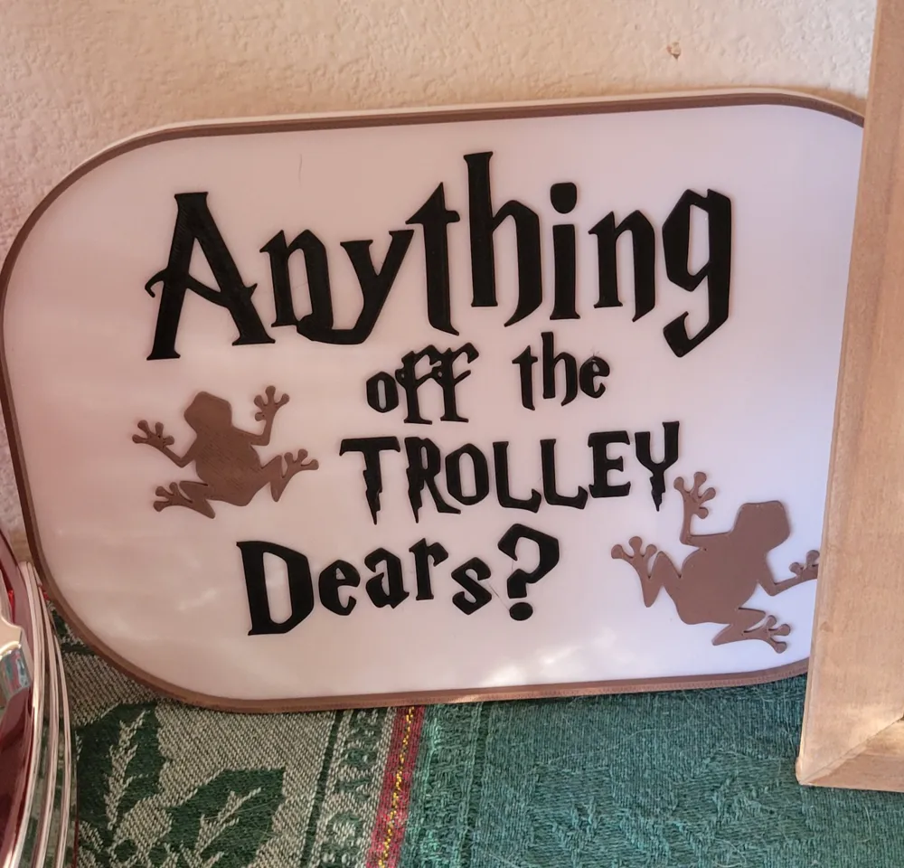 Trolley Sign by GamerCouple MakerWorld: Download Free 3D Models