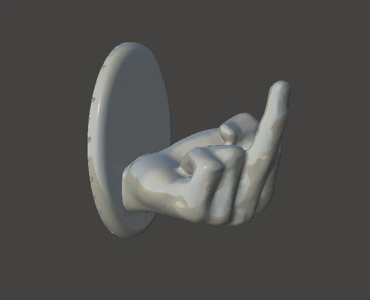 Middle finger key holder by CTPrints MakerWorld: Download Free 3D Models