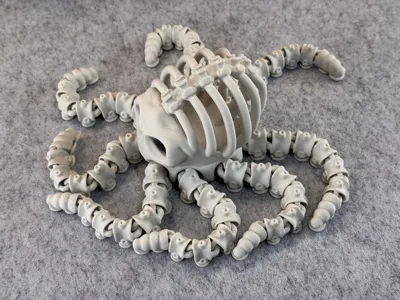 Articulated Skeleton Octopus - Free 3D Print Model - MakerWorld