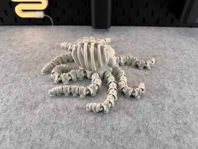 Articulated Skeleton Octopus - Free 3D Print Model - MakerWorld