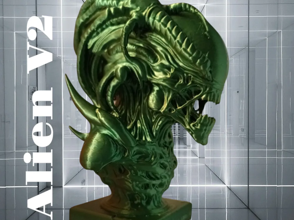 Alien V2, Xenomorph, Bust by Austi-3D MakerWorld: Download Free 3D Models