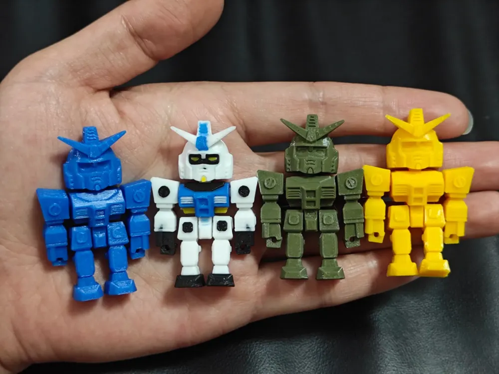 Articulated Gundam Keychain (Print-in-Place) - Free 3D Print Model ...