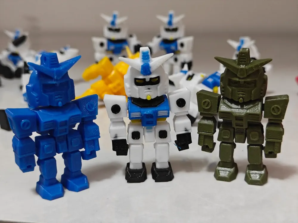 Articulated Gundam Keychain (Print-in-Place) - Free 3D Print Model ...