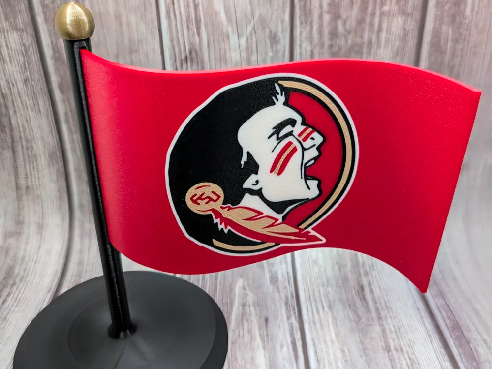 FSU Seminoles Flag / Plate by Sage Prints and Design - MakerWorld