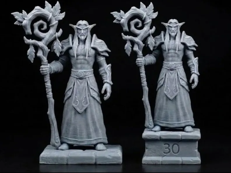 Wow Druid for 30th Birthday - Free 3D Print Model - MakerWorld