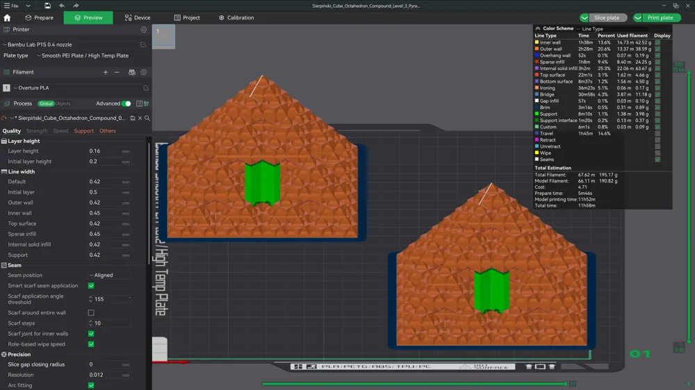 Compuesto Cubo-Octaedro de Sierpiński - Nivel 3 por Endless Design Lab 🌀 - MakerWorld
