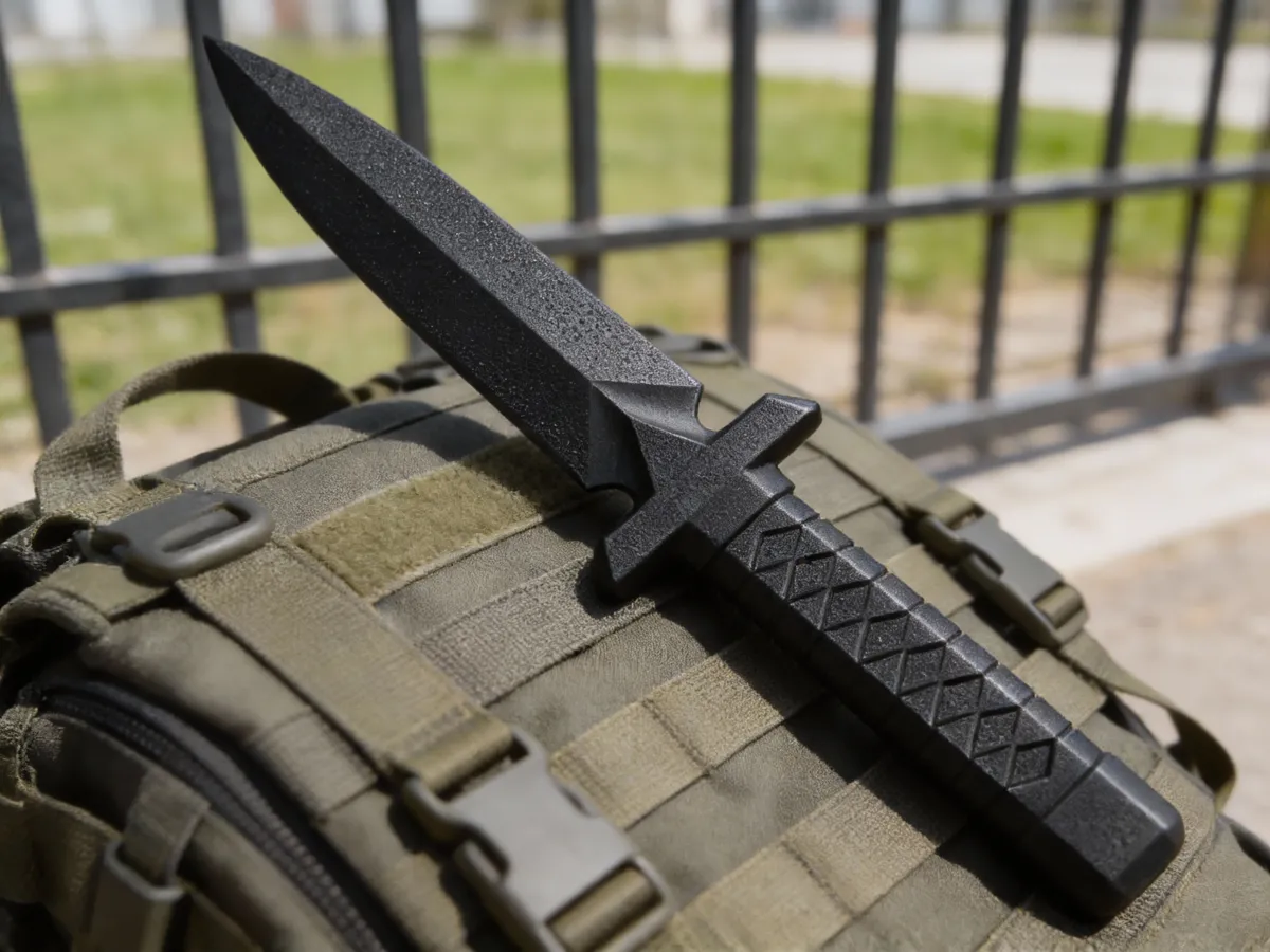 Wave-Pattern Sharp Edge Tactical Dagger - Free 3D Print Model - MakerWorld