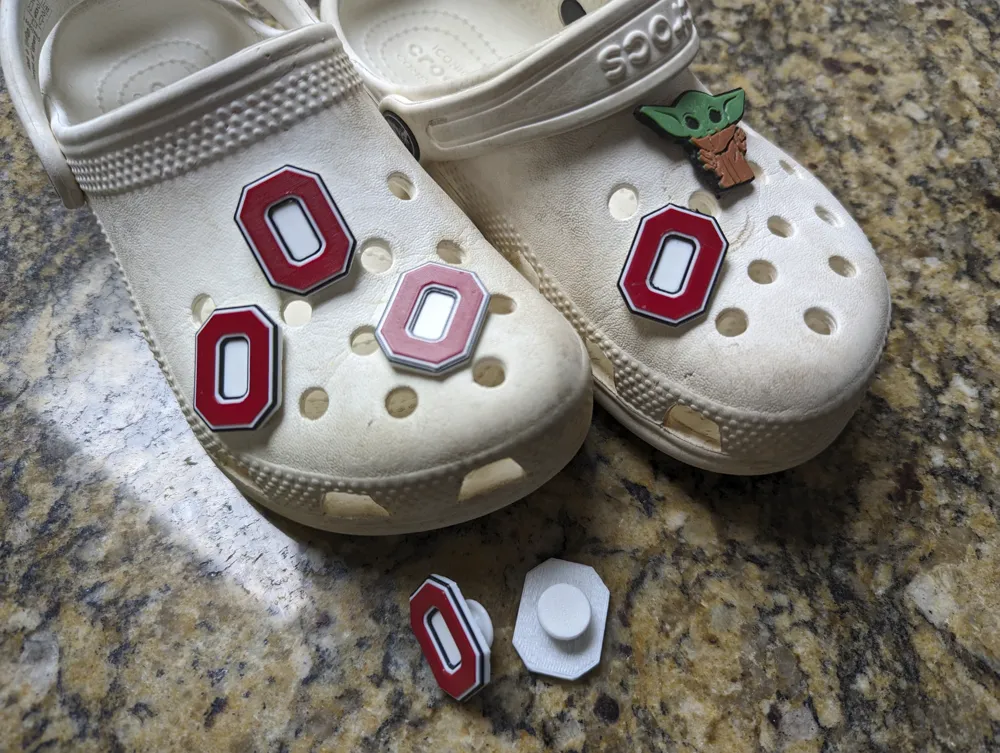 Ohio State Buckeyes Croc Charm - TPU by MinerJ - MakerWorld