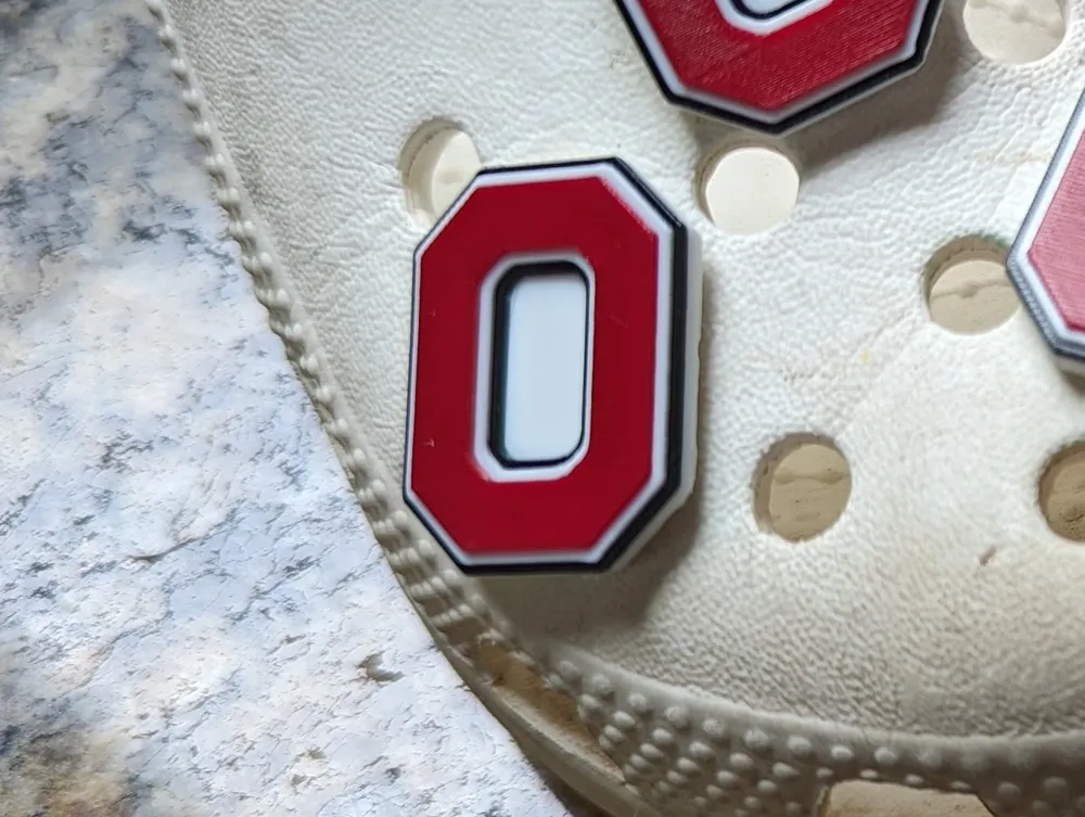 Ohio State Buckeyes Croc Charm - TPU by MinerJ - MakerWorld
