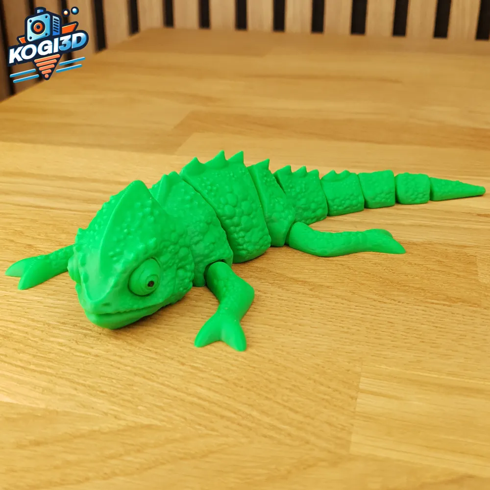 Print in Place Articulated Flexy Chameleon - Free 3D Print Model ...