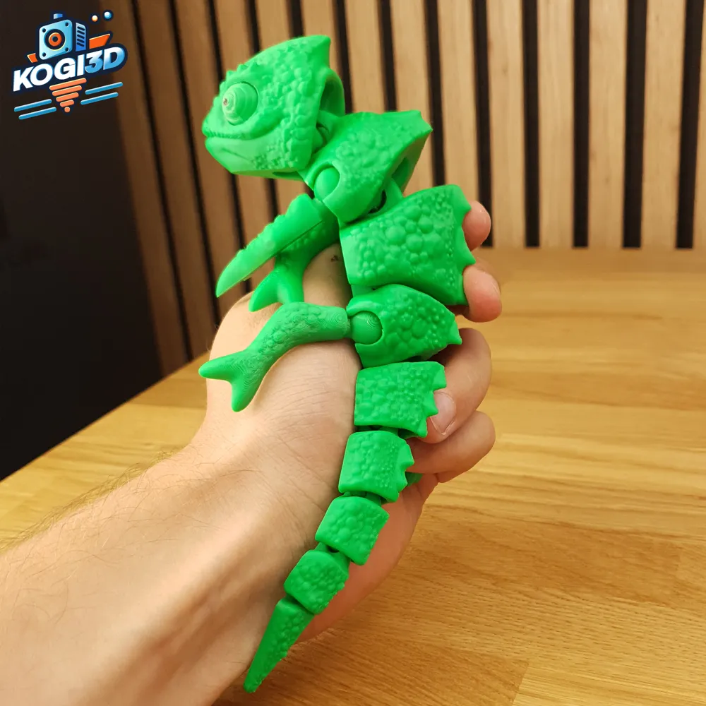 Print in Place Articulated Flexy Chameleon - Free 3D Print Model ...