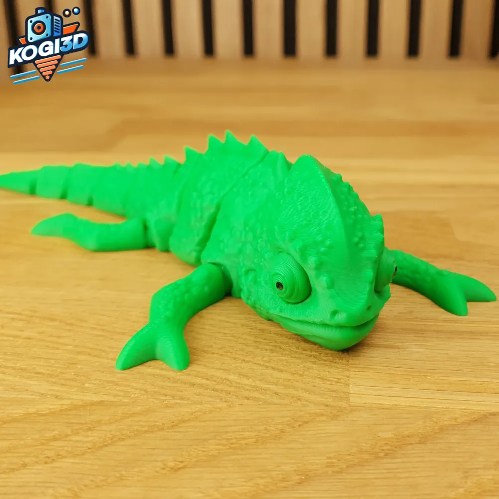 Print in Place Articulated Flexy Chameleon - Free 3D Print Model ...