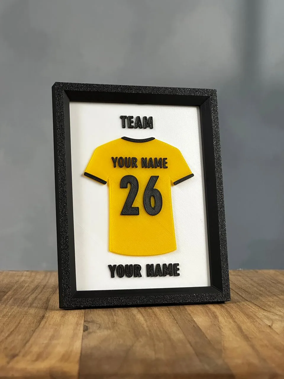 Customizable Football Jersey Plaque - Free 3D Print Model - MakerWorld