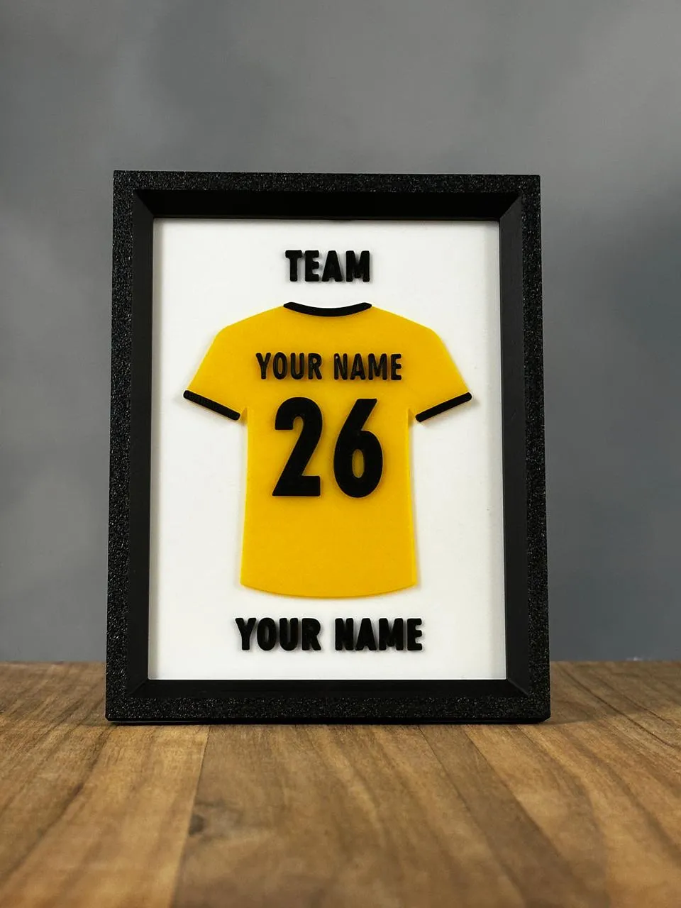 Customizable Football Jersey Plaque - Free 3D Print Model - MakerWorld