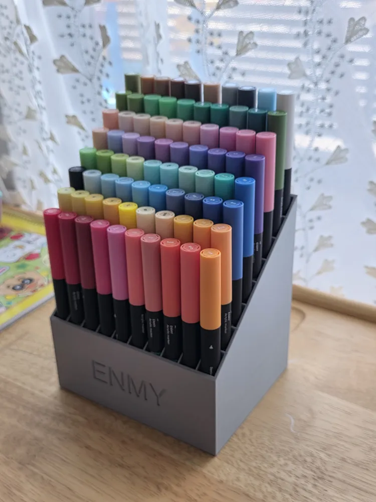 Suporte para Marcadores Acrílicos ENMY (80 Cores) - Suporte para ...