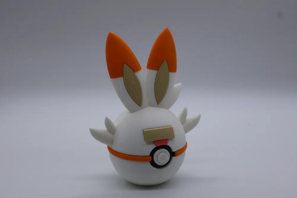 Scorbunny Pokeball - Free 3D Print Model - MakerWorld