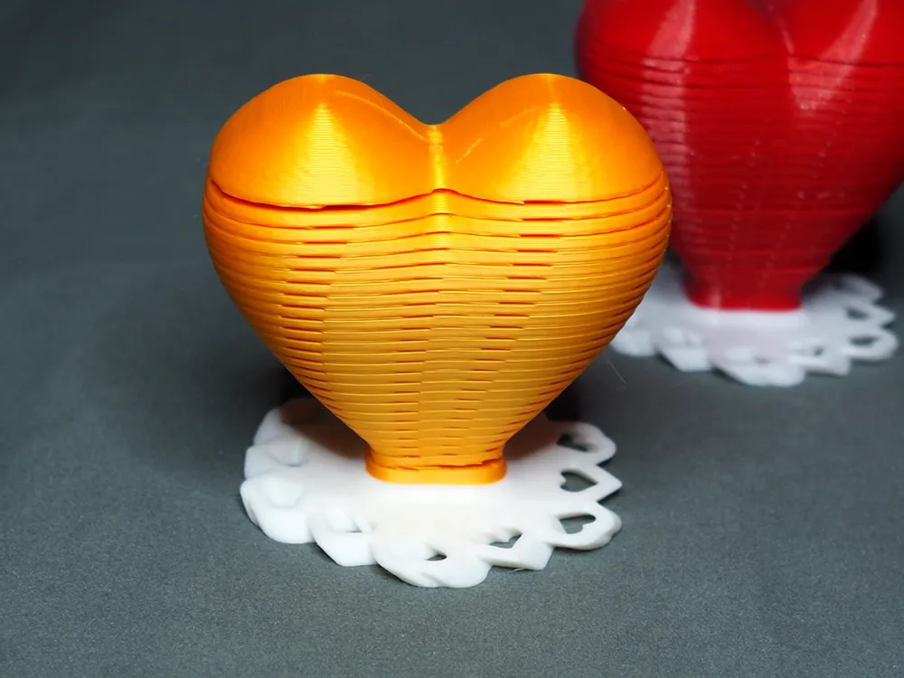 Springy Bouncy Heart - PLA rec. - Slinky Spiral - Free 3D Print Model ...
