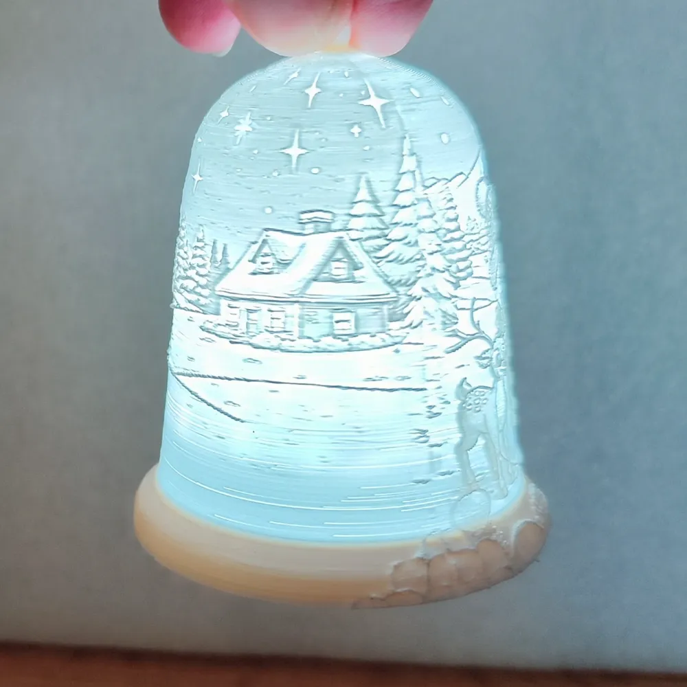 Lighted Bell - Winter decor A1M by capek.jaroslav - MakerWorld