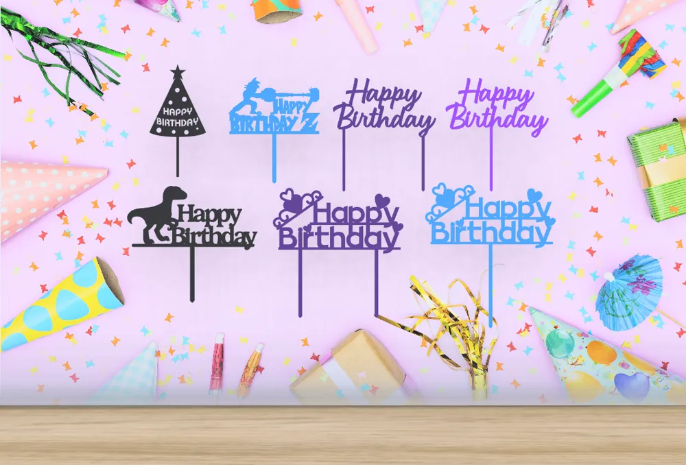 Cake Toppers - Happy Birthday - Pack 2 by JF-699 - MakerWorld