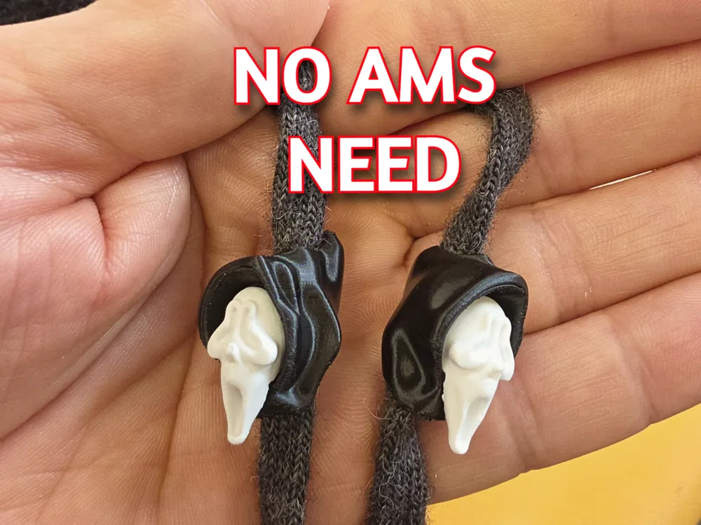 Scream Mask Drawstring bean NO AMS NEED by kosvel MakerWorld: Download ...