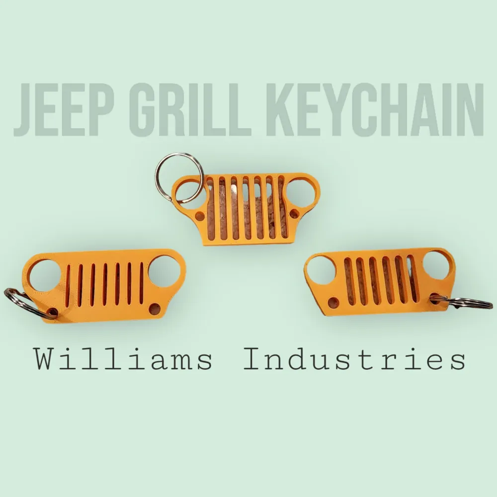 Not Jeep Grill Keychain by Williams Industries - MakerWorld