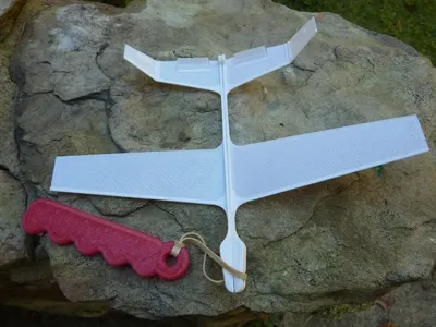 Super FAST Glider airplane with launcher by ndefonte80 - MakerWorld