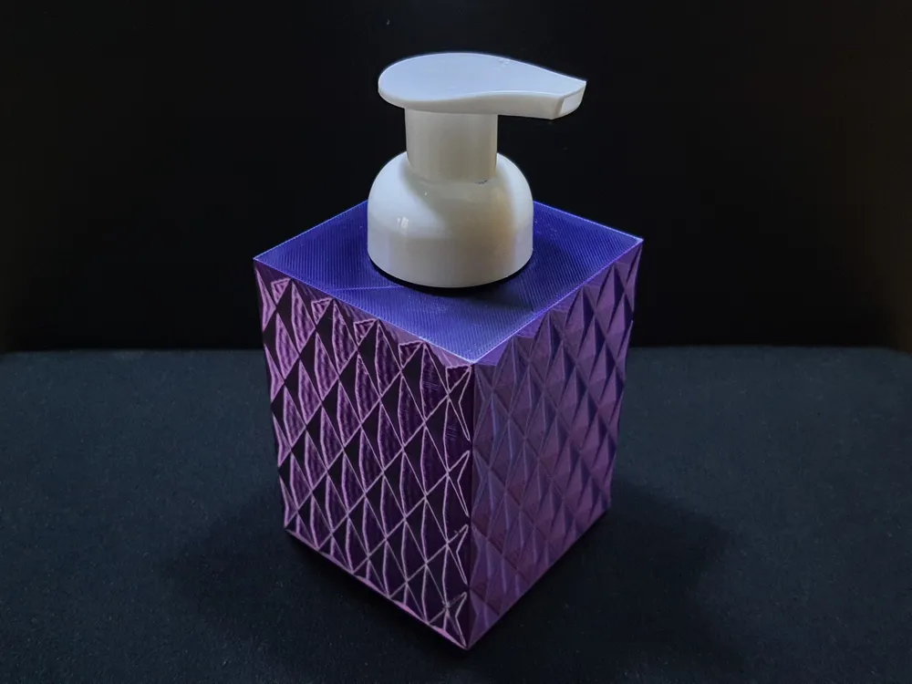 Diamond Foaming soap bottle - Free 3D Print Model - MakerWorld