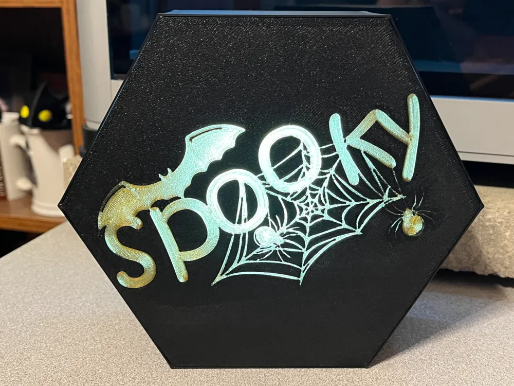 Halloween Hexagon Light box by infamous61 - MakerWorld