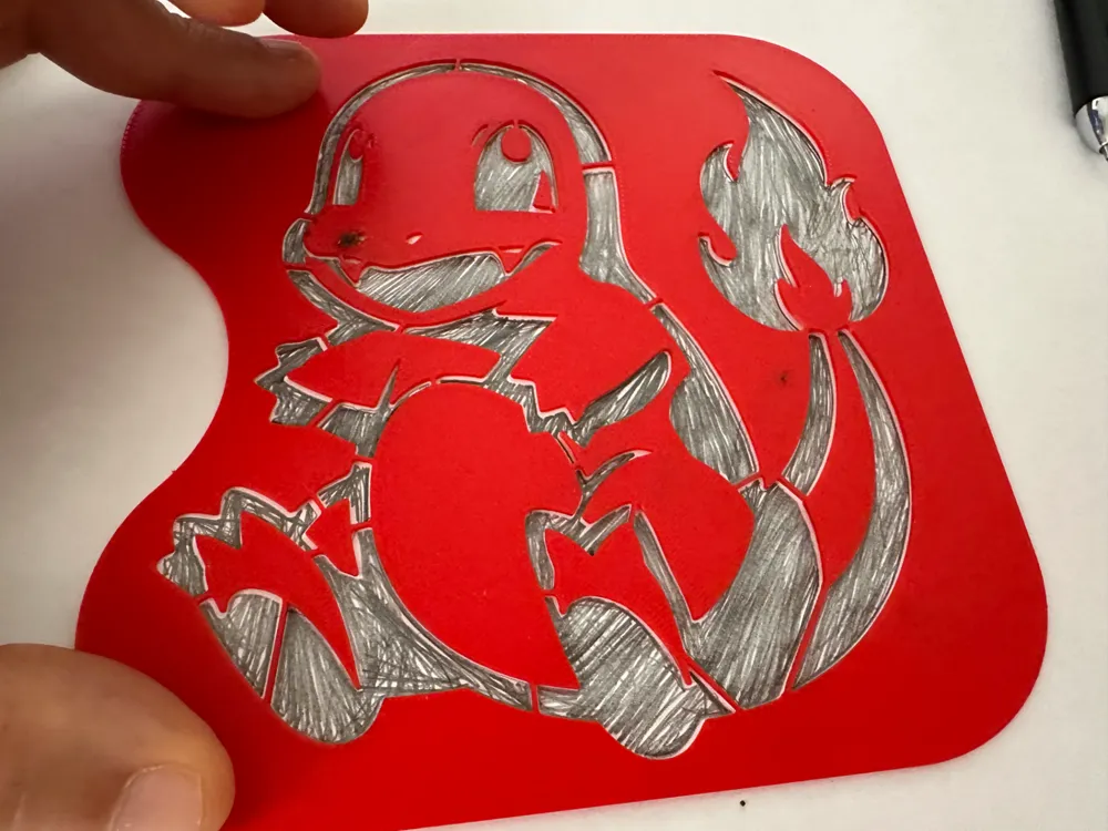 Charmander Stencils - Free 3D Print Model - MakerWorld