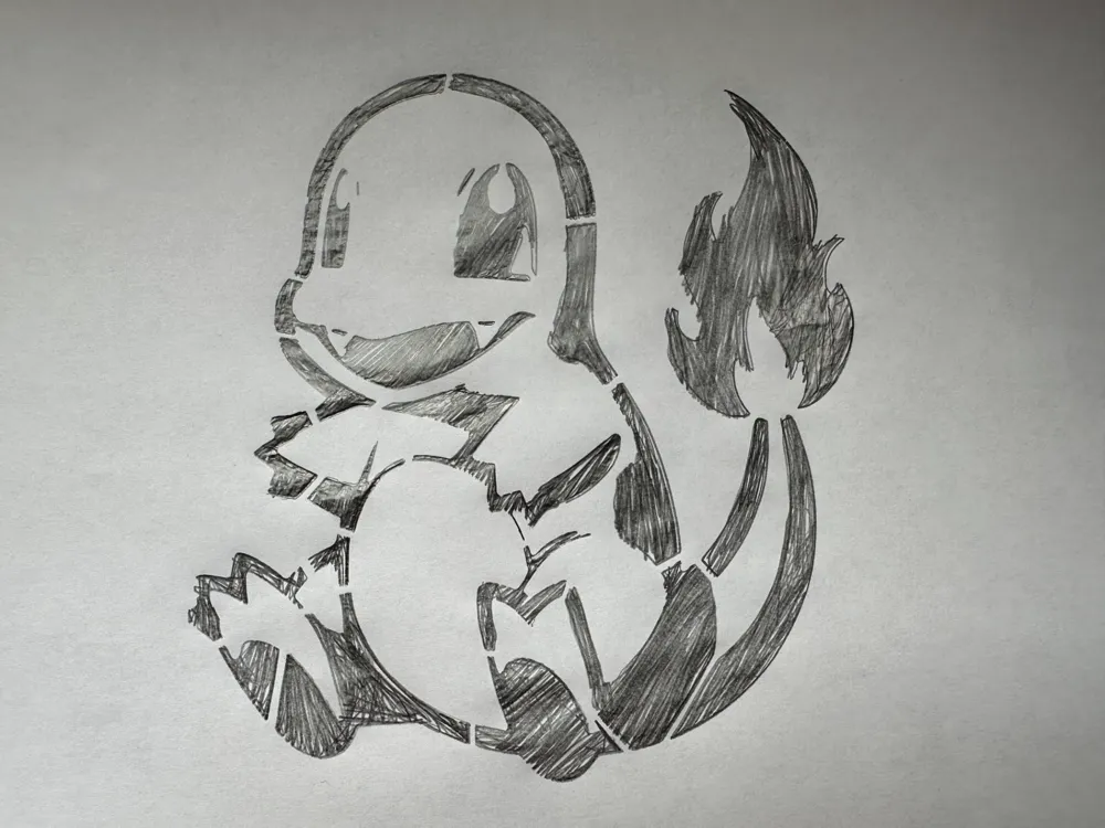 Charmander Stencils - Free 3D Print Model - MakerWorld