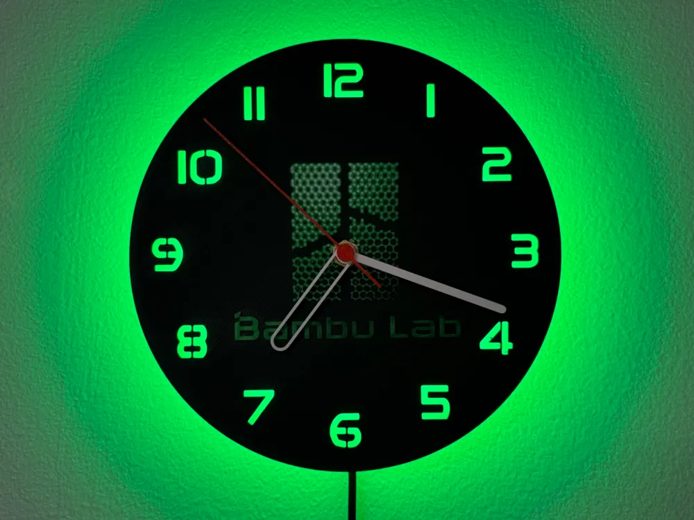 wall / desk clock BambuLab by cP3D MakerWorld: Download Free 3D Models