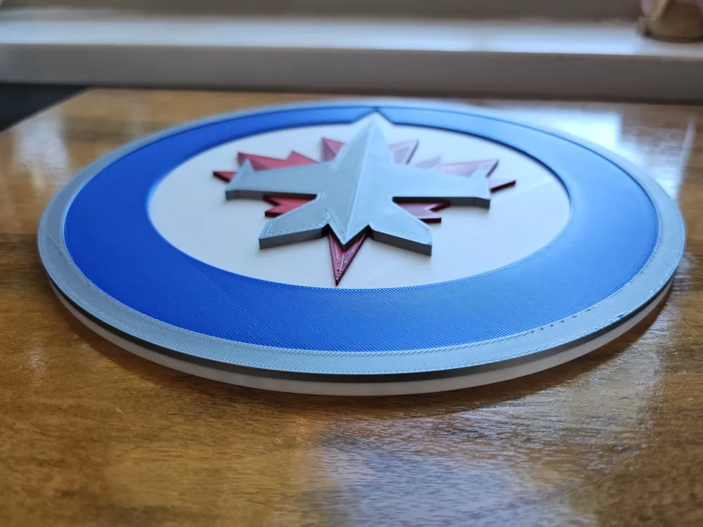 Winnipeg Jets 3D Sign - Free 3D Print Model - MakerWorld