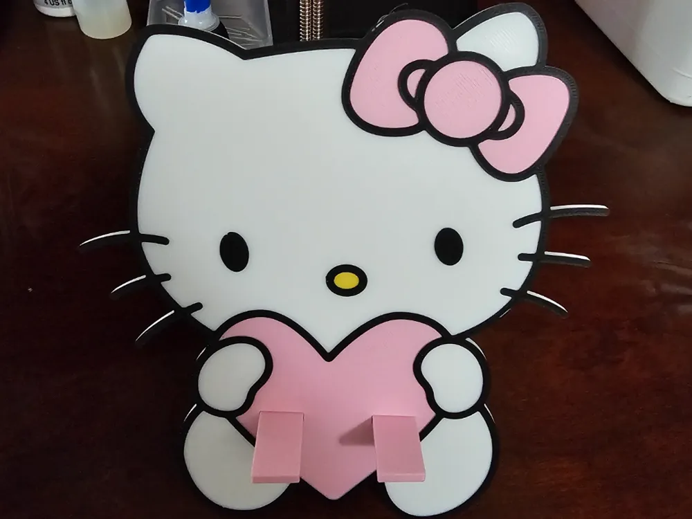 Hello Kitty phone stand by Caubekhoaito - MakerWorld
