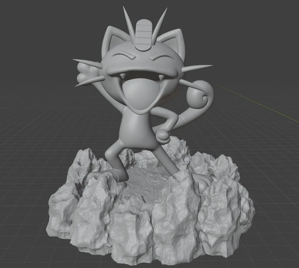 Life-Size Pokémon TeamRocket Meowth Display Statue - Free 3D Print ...